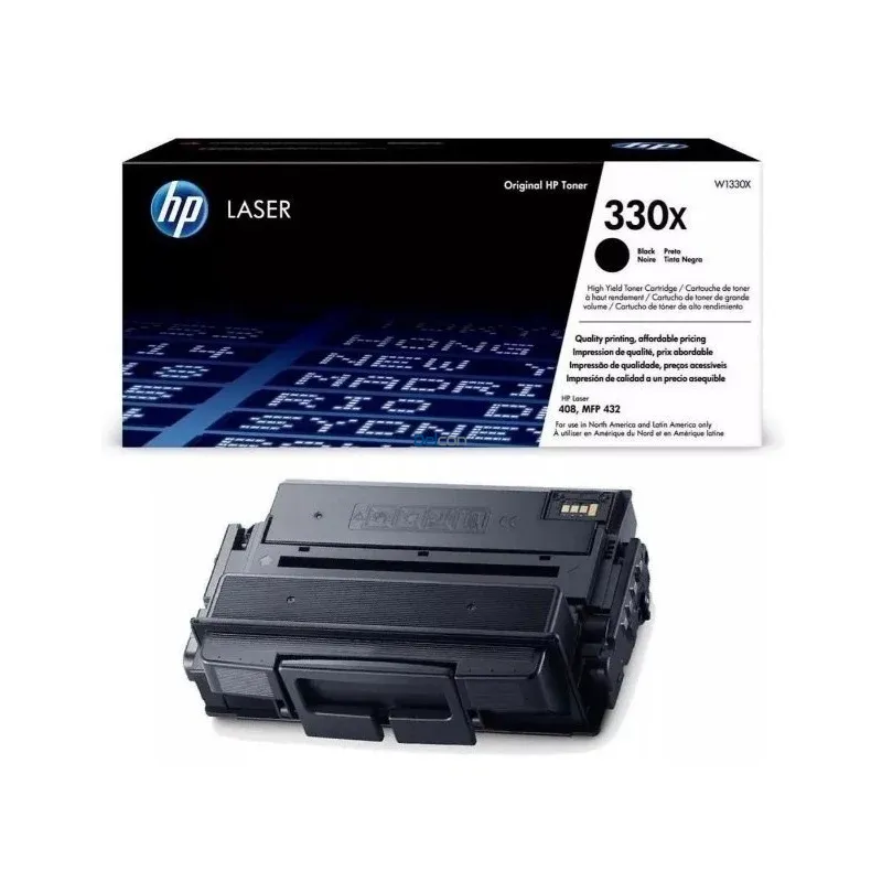 Toner Hp 330X W1330X Laser 408dn / MFP 432fdn Black 15,000 Páginas