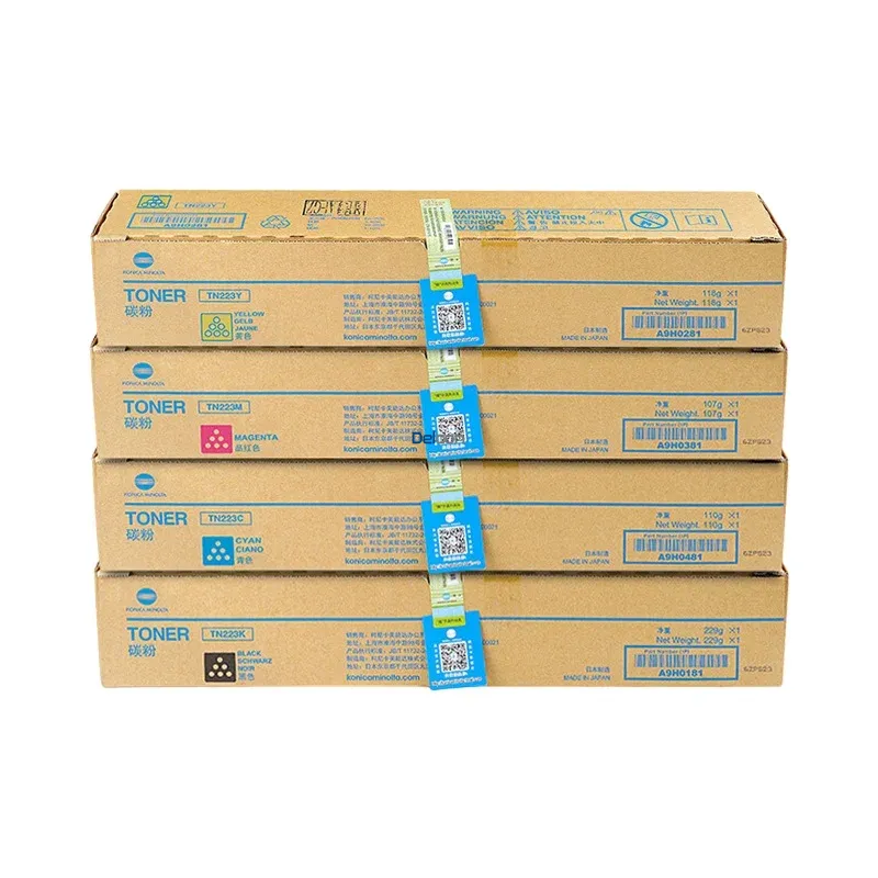 Toner Konica Minolta TN223 Negro Cyan Magenta Amarillo